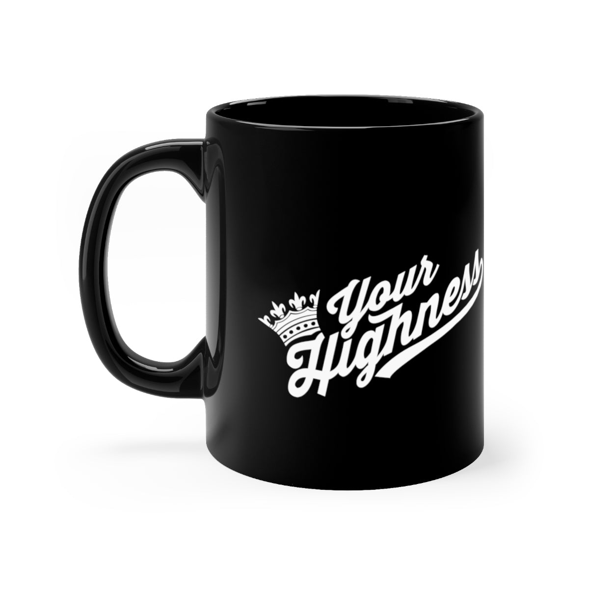 Crown Logo Black Mug – Your Highness Clothing